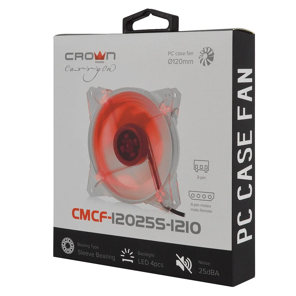 Вентилятор для компьютерного корпуса Crown CMCF-12025S-1210 купить по ...
