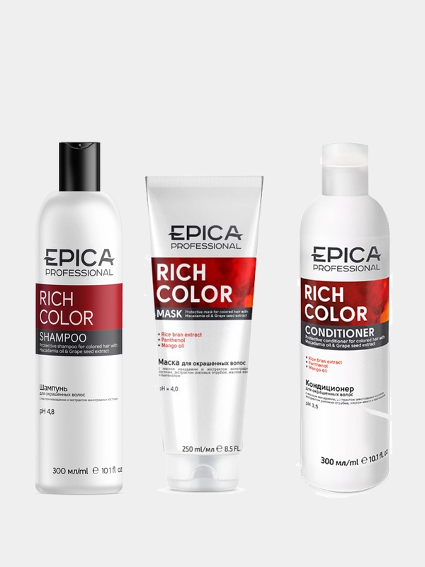 Epica Набор Rich Color (шампунь 300мл+кондиционер 300мл+маска 250мл ...