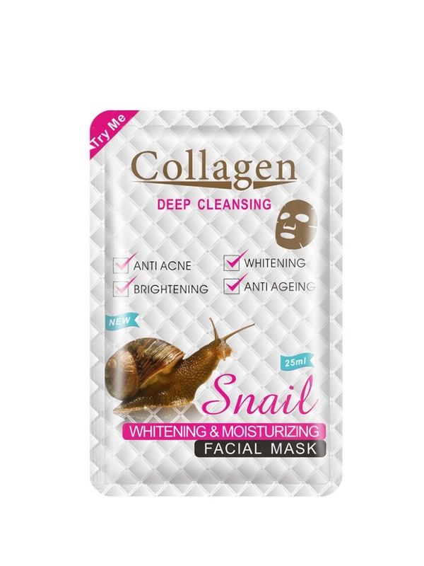 Маска для лица тканевая Collagen Deep Cleansing с муцином улитки ...