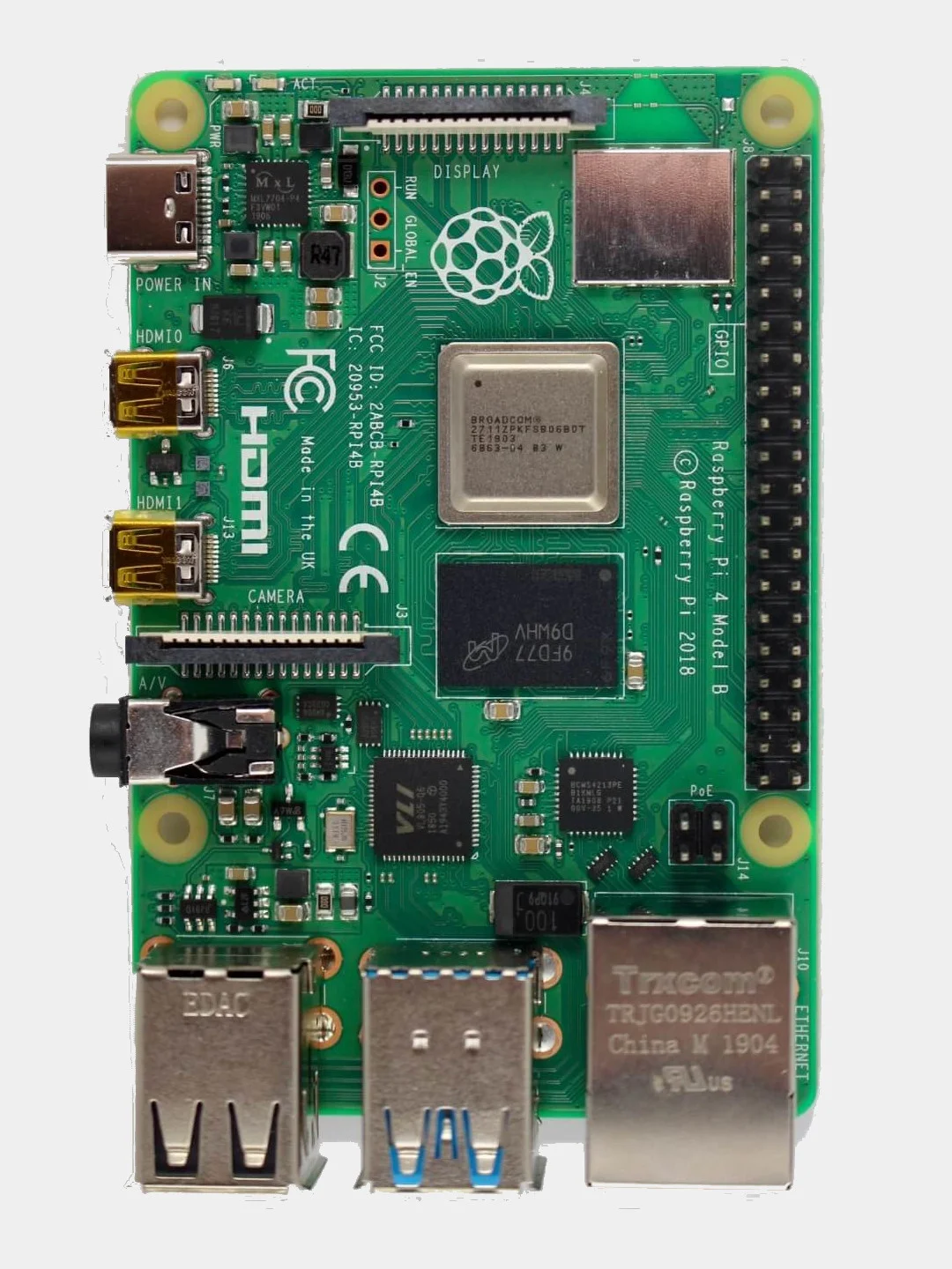 Raspberry Pi 4 Model B 4GB (44589 / RA545) - Микрокомпьютер купить по ...