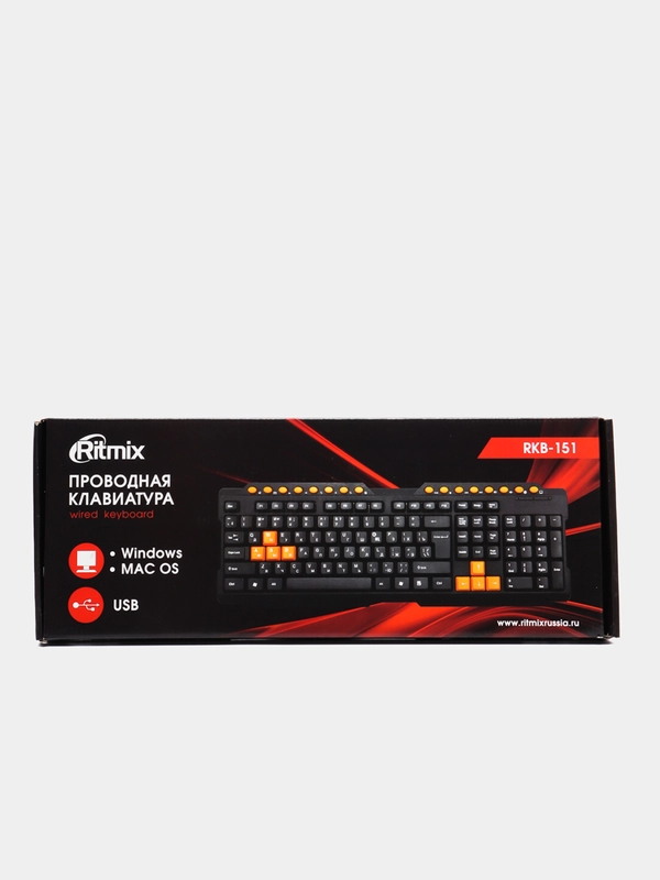 Игровая проводная клавиатура Ritmix RKB 151, цвет черный купить по цене 499 ₽ в интернет ...