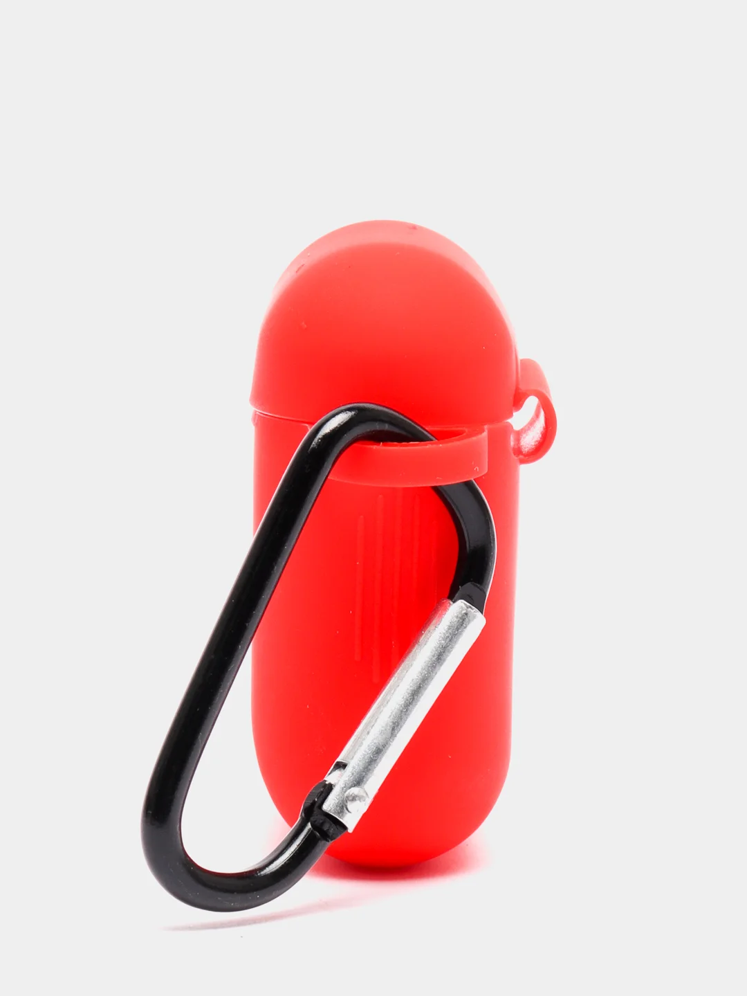 Силиконовый чехол с карабином держателем для наушников Apple AirPods 1 ...