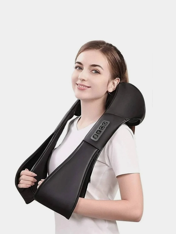Роликовый Массажер Neck Kneading Pro Black для шеи и плеч купить по ...