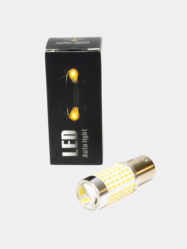 Светодиодная автомобильная лампа P21W (BA15s) 144 SMD диодов, 1шт ...