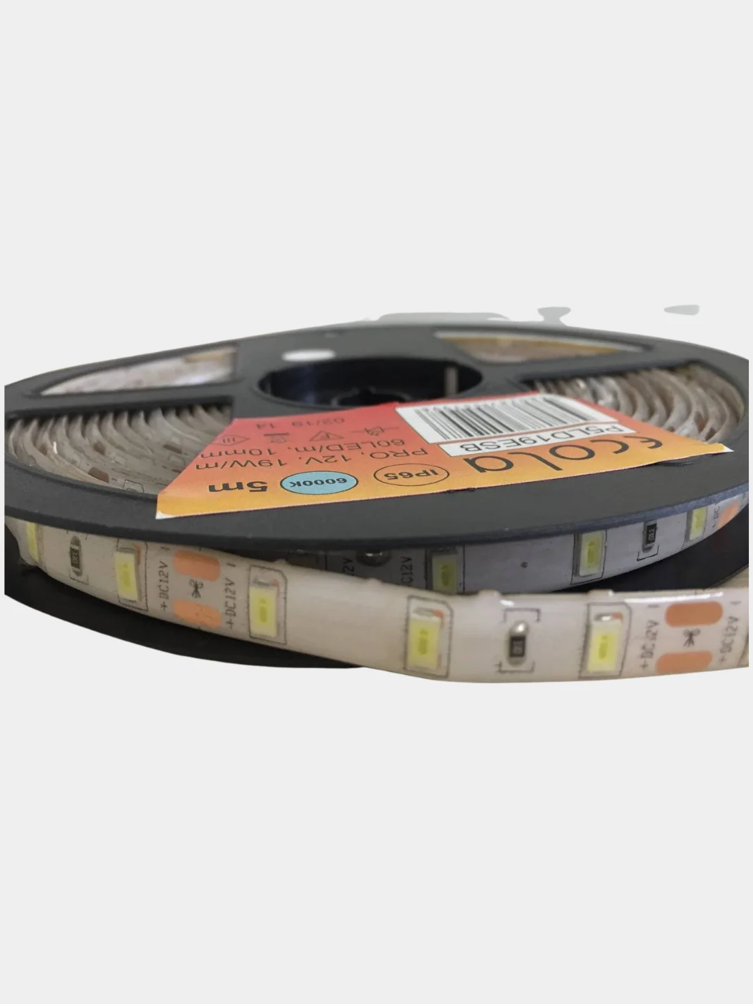 Лента светодиодная 12V 7,2Вт/м 30Led/м 5м IP65 влагозащищенная Ecola ...