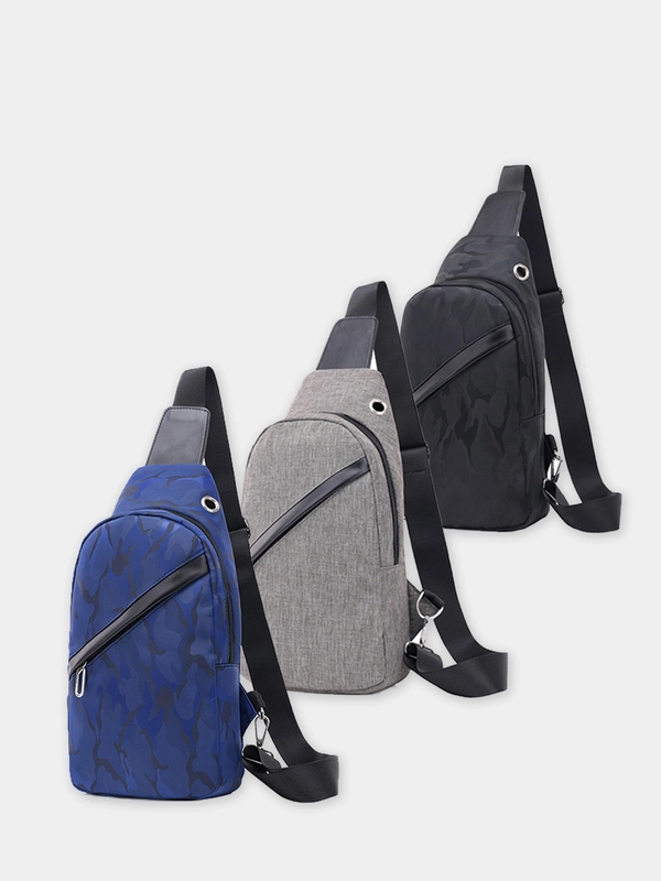 Рюкзак "Coalmin" мужской, на одно плечо с USB черный, 4л pkt