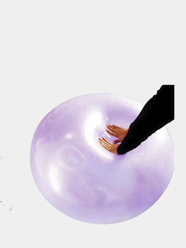 Надувной шар нелопающийся / Силиконовый шар Bubble Ball 40см ...