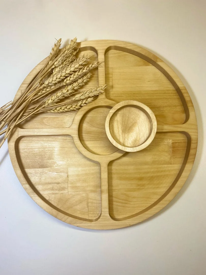 Менажница деревянная доска для подачи тарелка из дерева купить по цене 950 ₽ в интернет