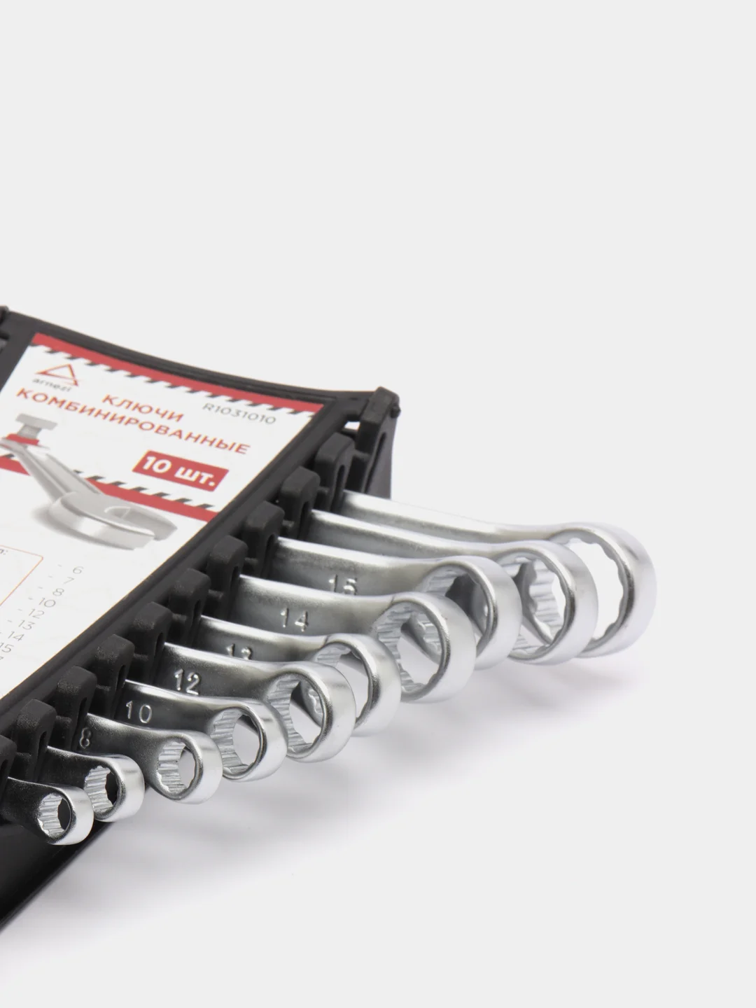 Набор ключей гаечных комбинированных ARNEZI 6-19 мм, 10 штук купить по цене 1472 ₽ в интернет ...