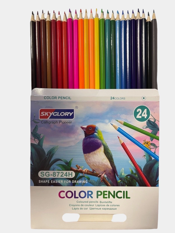 Набор цветных карандашей 24 штуки / Color Pencil/Карандаши для ...