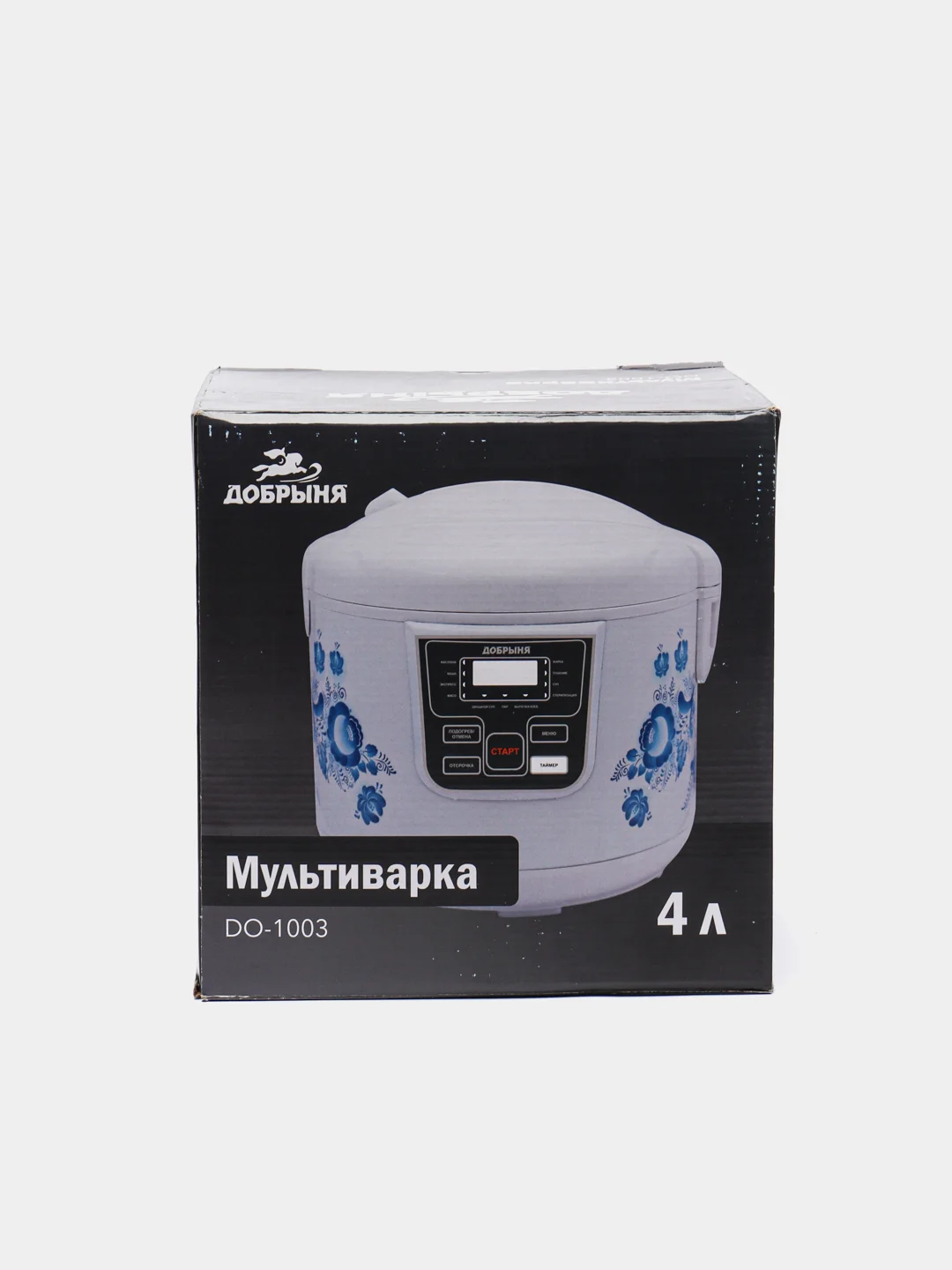 Мультиварка Добрыня DO-1003 узор "Гжель", 4 л за 3263 ₽ купить c ...