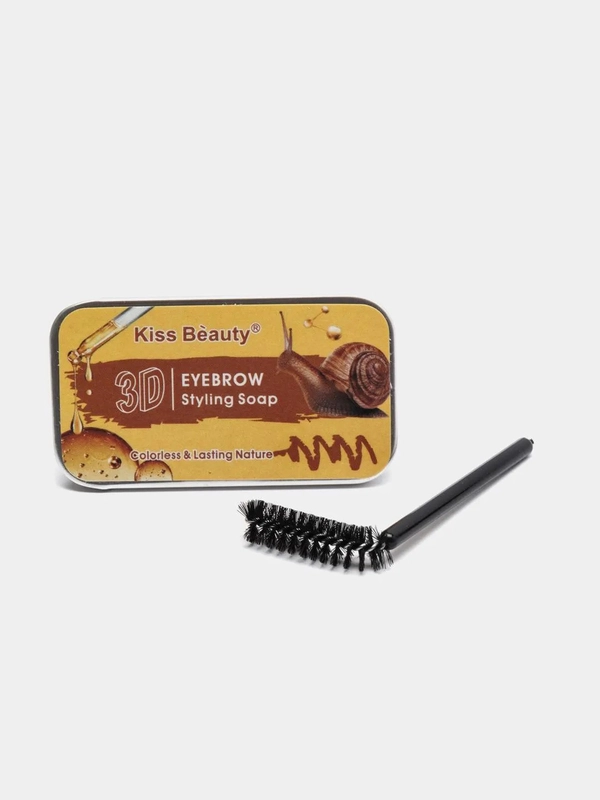 Мыло-воск для укладки и фиксации бровей Kiss Beauty 3D EYEBROW Styling Soap, 28 г купить по цене ...