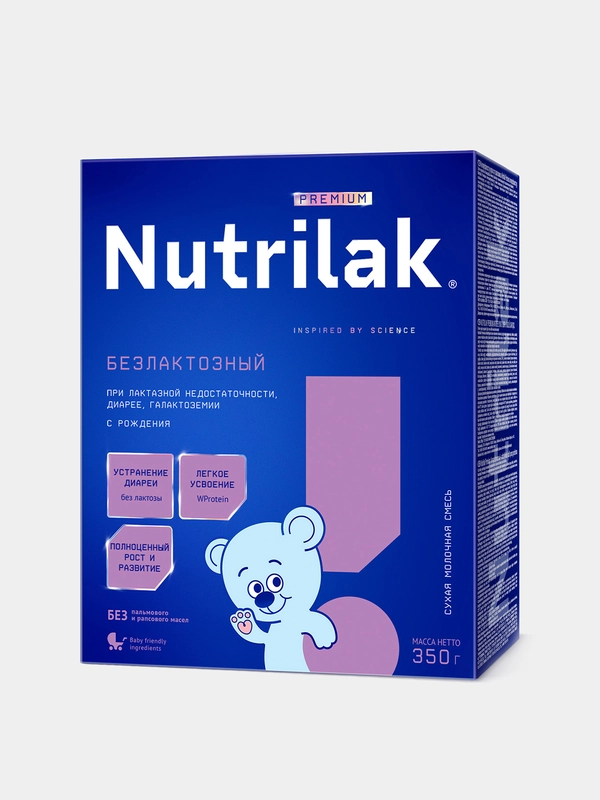 Смесь детская Nutrilak Premium, Безлактозный, молочная, сухая, с ...