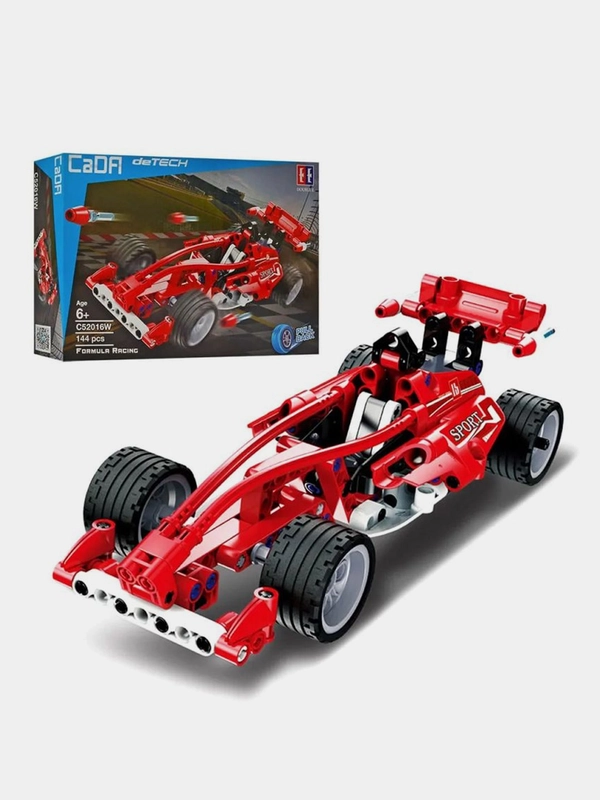 Конструктор CADA deTech, гоночный автомобиль F1, инерционный, 144 ...