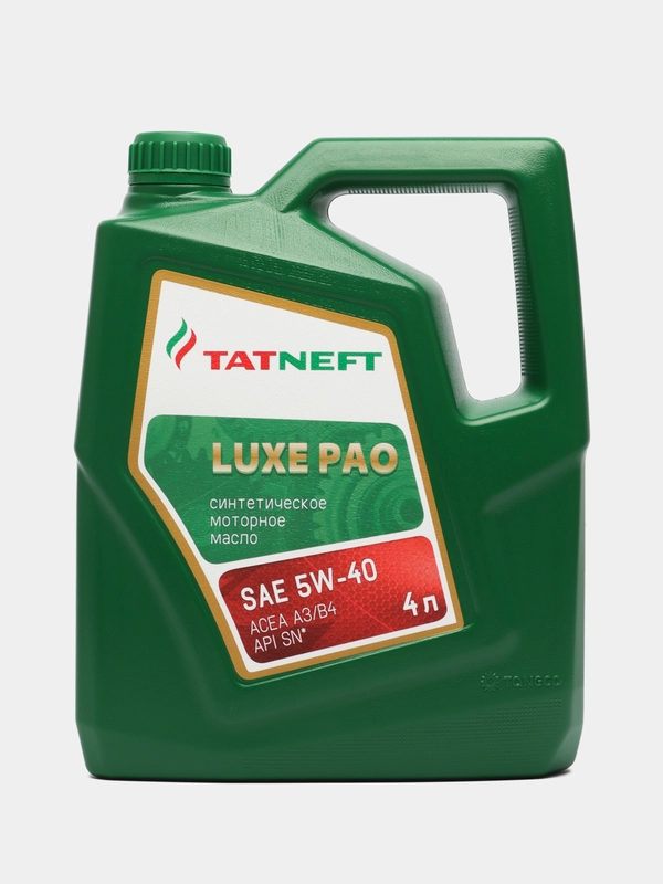 Моторное масло Татнефть LUXE PAO SAE 5W-40. Синтетическое. 4 л купить ...