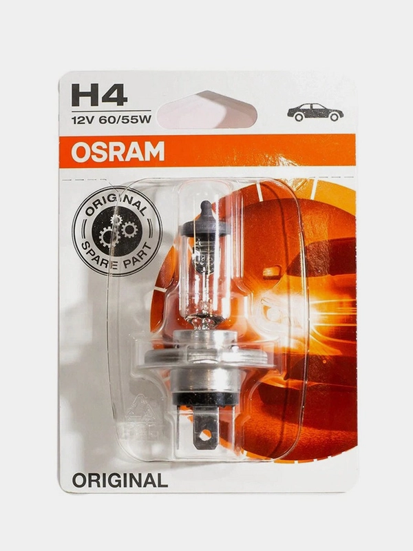 Галогенные лампы головного света OSRAM ORIGINAL LINE H4 3200K, 64193, 1 ...