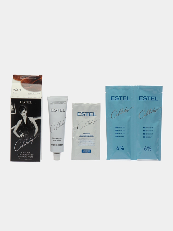 Вся палитра Краска-уход для волос Estel Celebrity купить по цене 300 ₽ в интернет-магазине ...