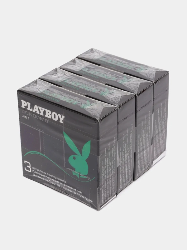 Презервативы латексные "PlayBoy 3 в 1" купить по цене 250 ₽ в интернет ...