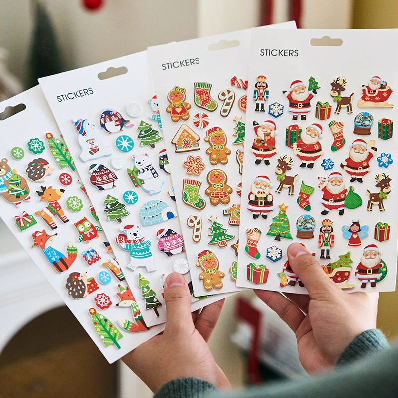 Наклейки новогодние стикеры купить по цене 149 ₽ в интернет-магазине ...