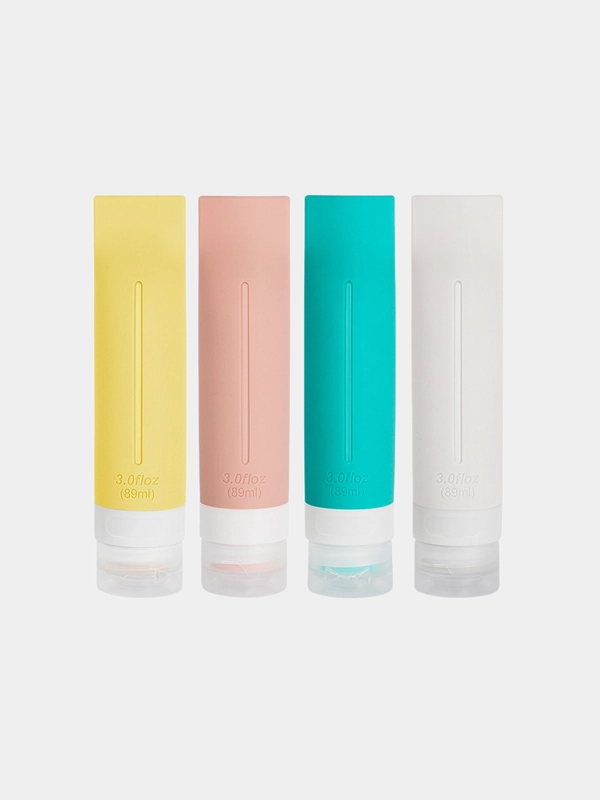 Флаконы дорожные, силиконовые, 90 мл, набор 4 шт купить по цене 499 ₽ в ...