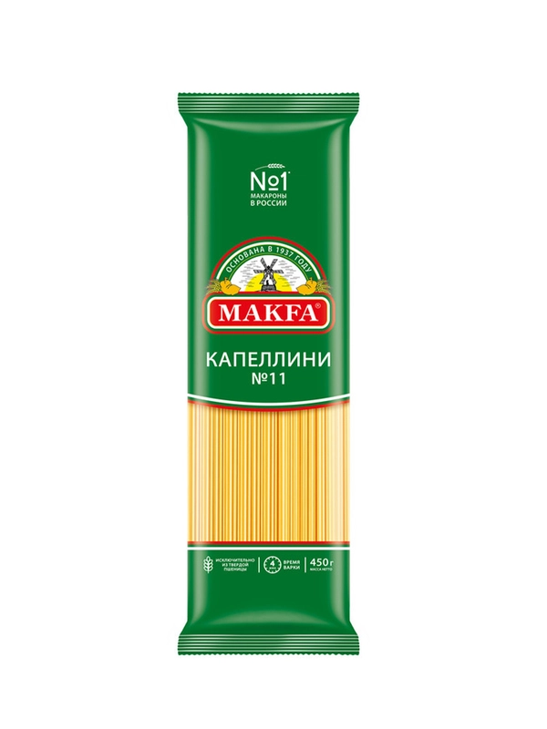 Макаронные изделия MAKFA Капеллини, 450 г купить по цене 69 ₽ в интернет-магазине Магнит Маркет
