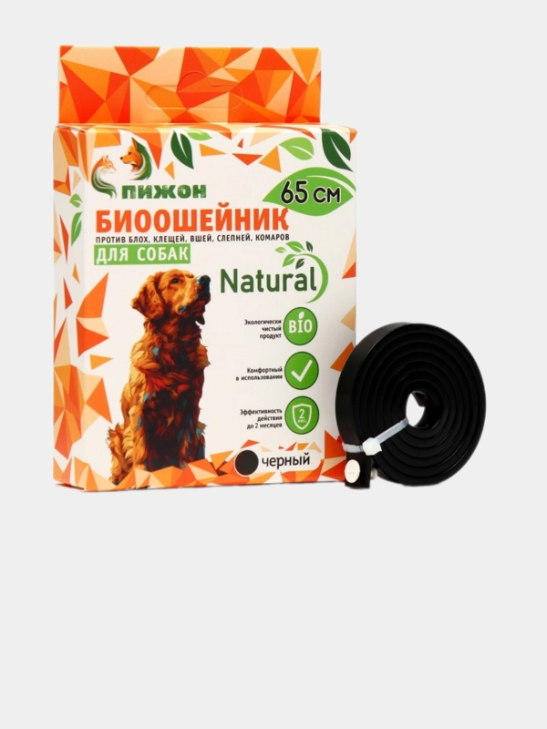 Биоошейник от паразитов "ПИЖОН Natural" для собак от блох и клещей ...