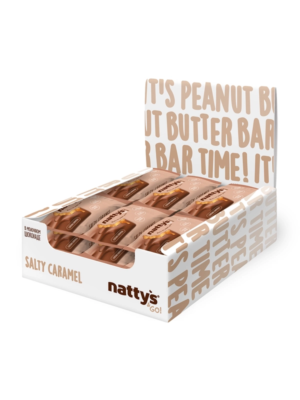 Шоколадный батончик Nattys&Go! MINI Salty Caramel, 20 г купить по цене ...