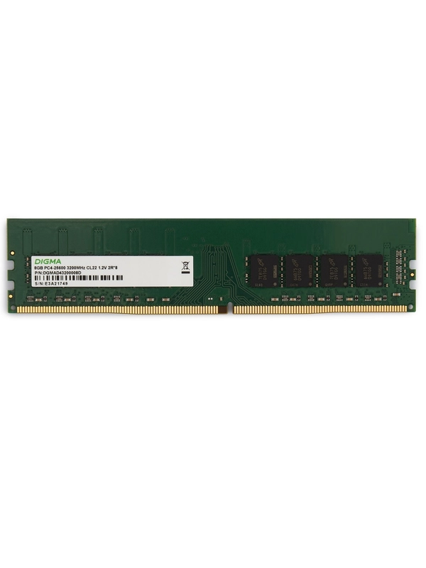 Память DDR4 8GB 3200MHz Digma DGMAD43200008D RTL PC4-25600 CL22 DIMM ...