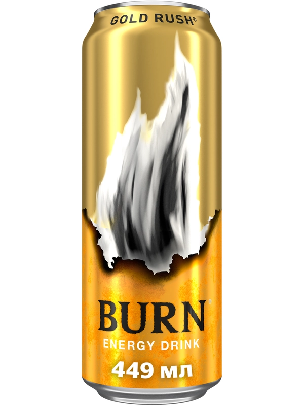 Энергетический напиток Burn Gold Rush 449мл купить по цене 99 ₽ в ...