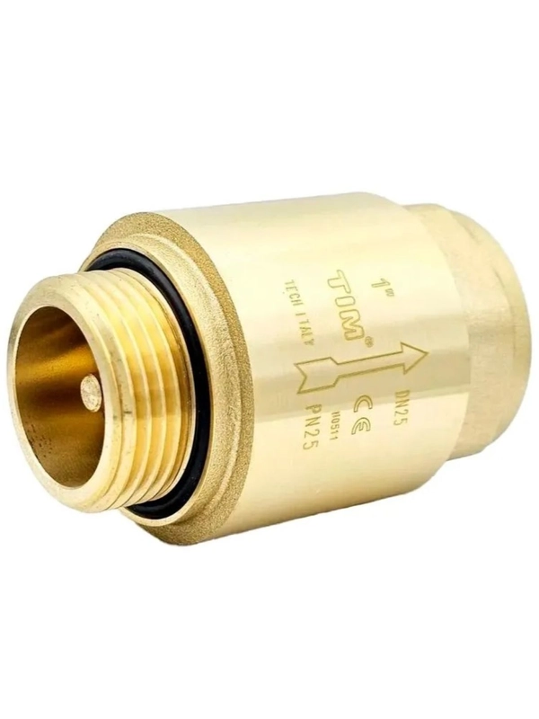 Обратный клапан для скважинного насоса с латунным штоком 1" НР/ВР TIM ...