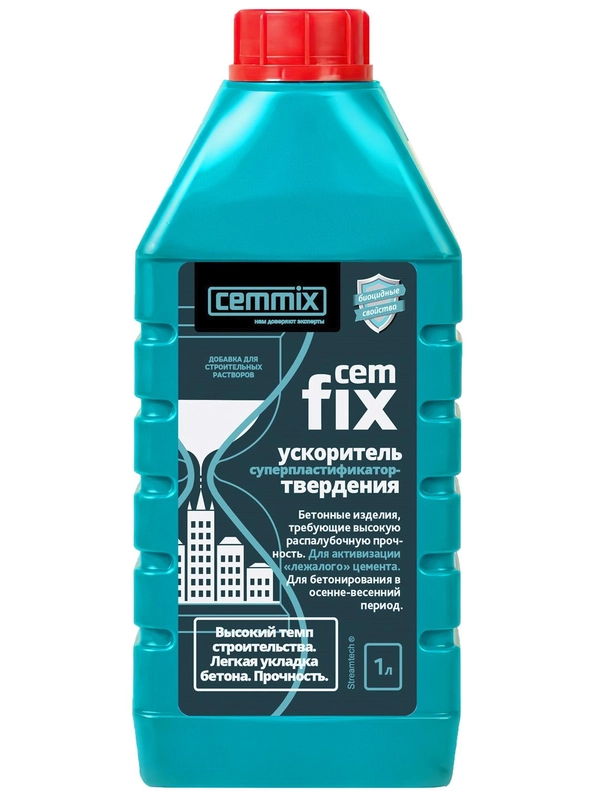 Ускоритель твердения CemFix 1 л купить по цене 344.04 ₽ в интернет ...
